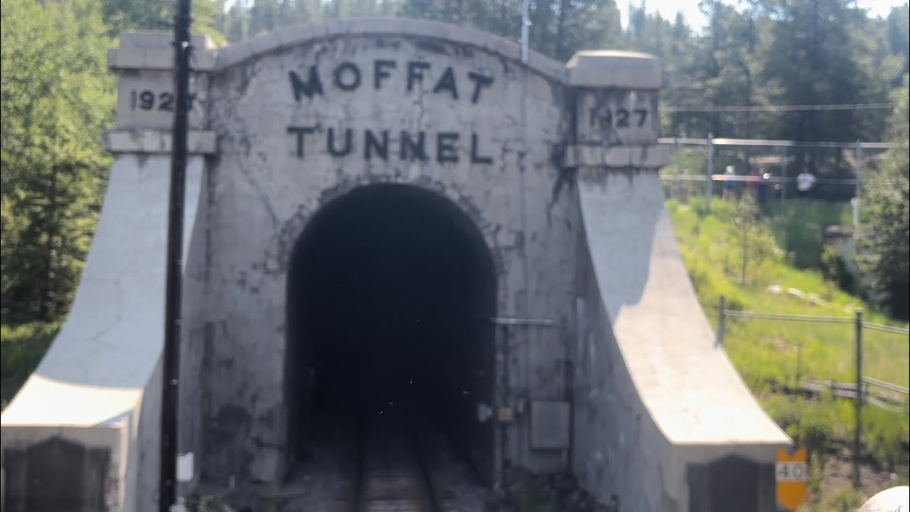 Amtrak California Zephyr Rear View Through The Moffat Tunnel - YouTube