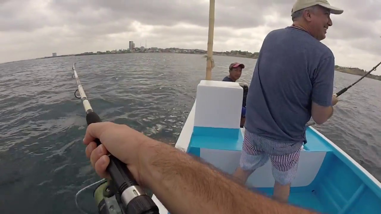 GoPro Pacific Ocean Fishing in Ecuador, South America (Trolling ...