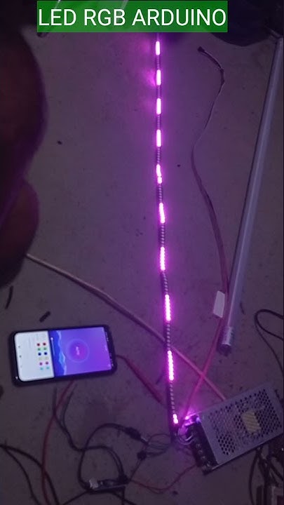 lampu motor LED RGB Arduino kendali warna melalui HP Android 2021 - YouTube