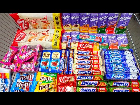 Sea of Candy and Sweets🤯🔥 Shopping VLOG with Hubba Bubba, Toblerone, Kinder 🛒A Lot of Candy #55 2025