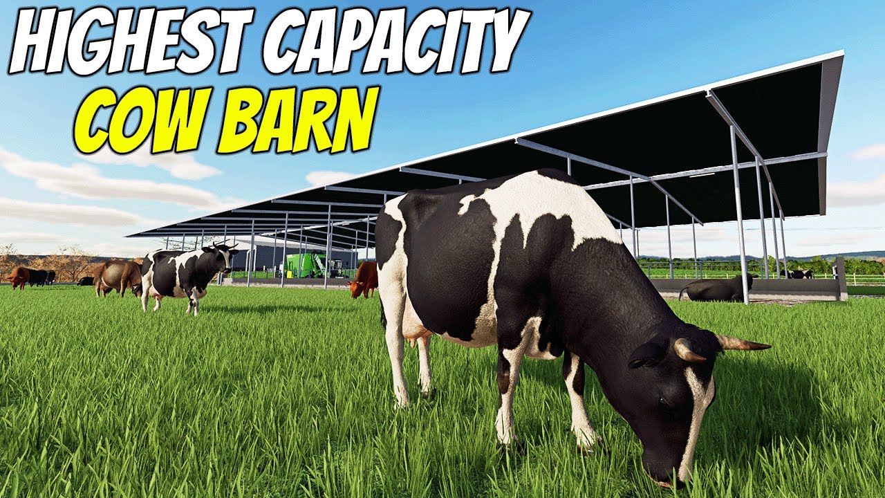 NEW & BIGGEST COW BARN 🐄 | CALMSDEN FARM | FARMING SIMULATOR 22 #6 IN ...