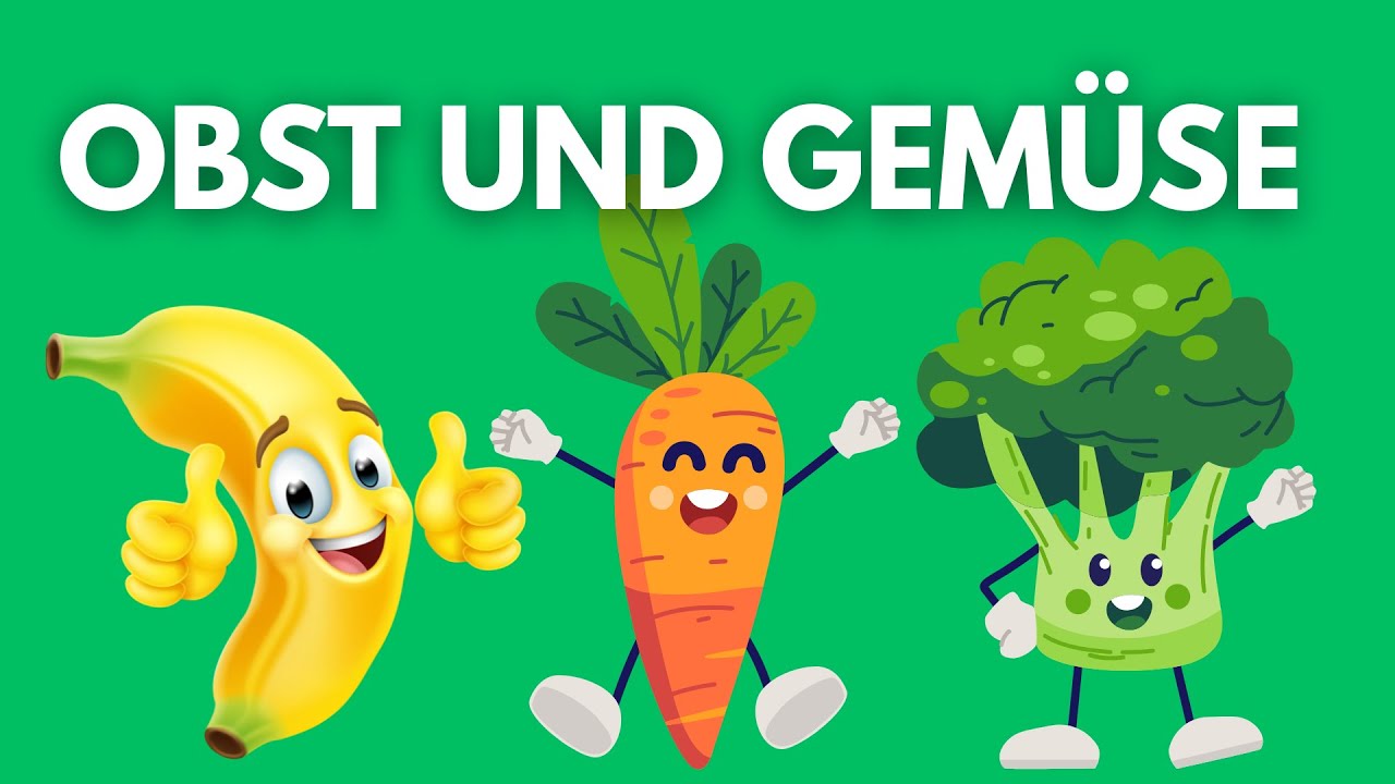 Lerne Obst und Gemüse kennen | Früchte und Gemüse | Kinder lernen ...