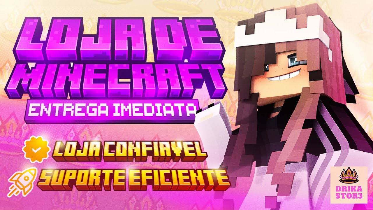 Melhor loja de Minecraft ORIGINAL e BARATO – DRIKASTOR3 (DRIKASTORE ...