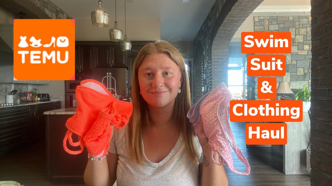TEMU haul | Swim suits + Clothing | Try on | Review - YouTube
