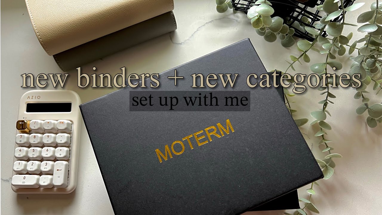 NEW BINDERS + NEW CATEGORIES | set up with me | cash budgeting 🤍 - YouTube