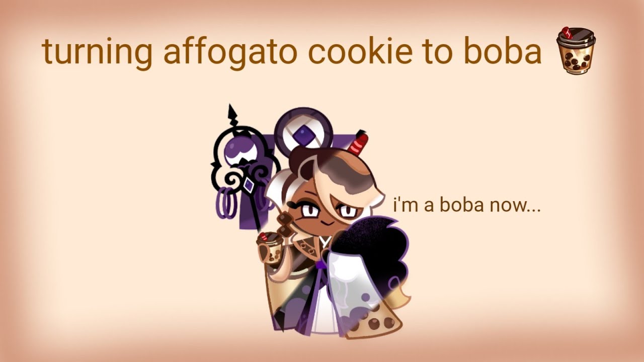 turning affogato cookie to boba 🧋 [cookie run kingdom] - YouTube