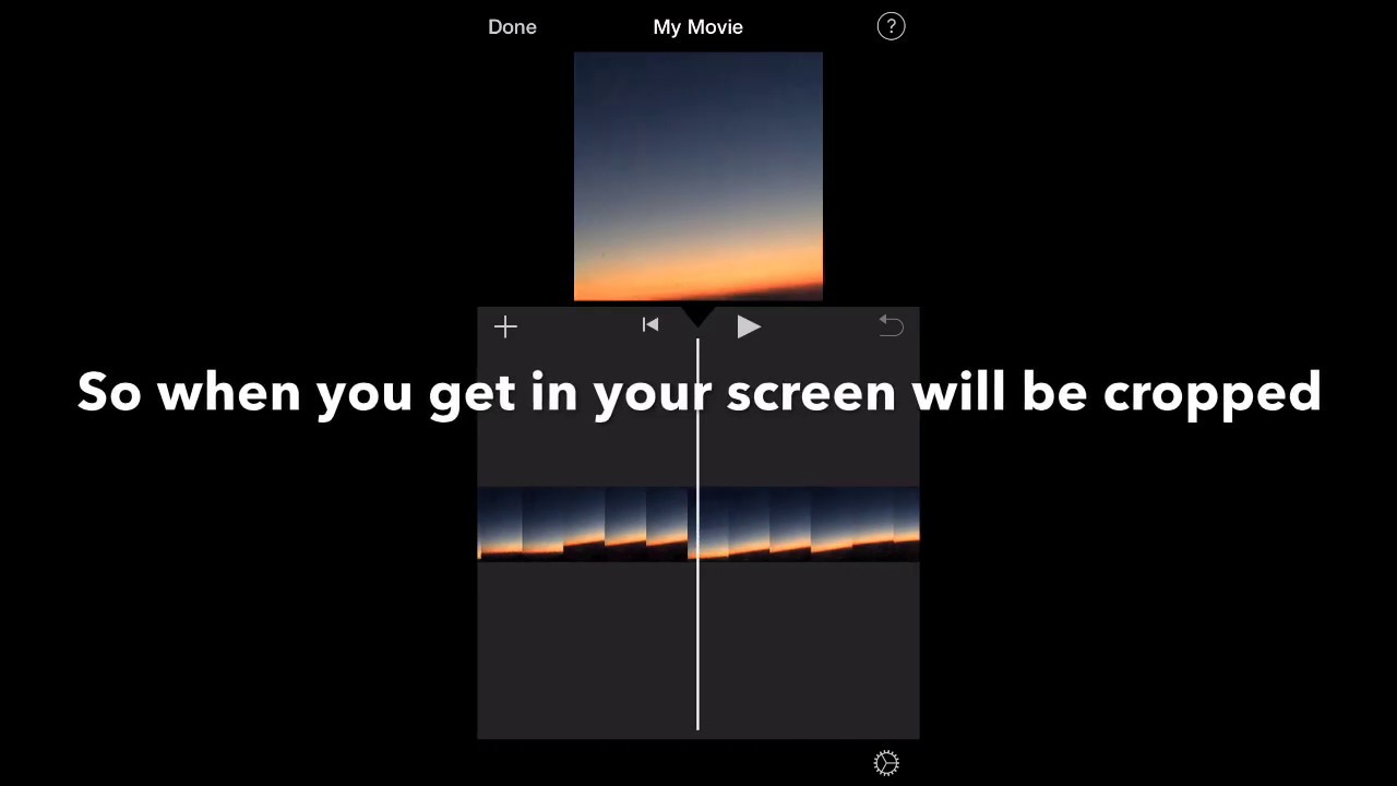 How To Fix A Cropped Screen In IMovie - YouTube