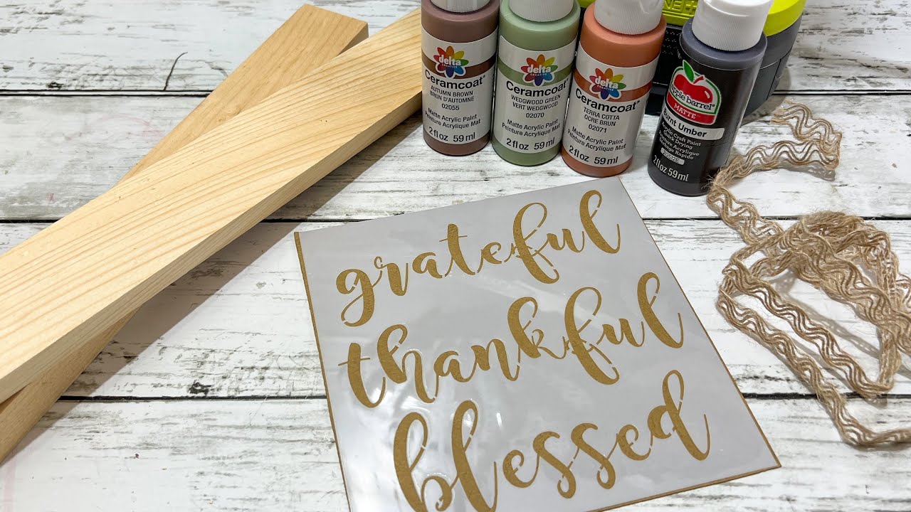 EASY Fall Shelf Sitter || Using Wood From Dollar Tree [ Just 1 Easy DIY ...