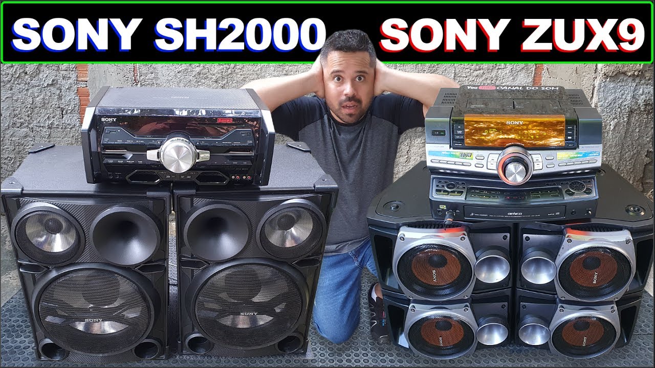 🟢 Sony Zux9 vs Sony SH2000 🔴 Qual o Mini System Sony Mais Potente ...