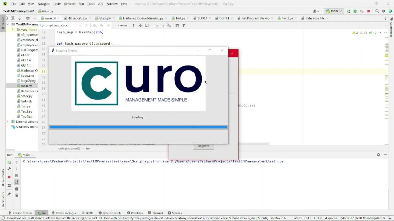 AQA Computer Science NEA Testing Video -- CURO Employee Management ...