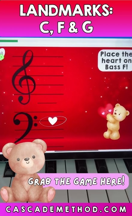 Heart Landmarks (Middle C, Treble G, Bass F) - Cascade Method Boom ...