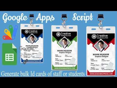 Generate Bulk ID cards for Students Using Apps Script and Sheet - A ...