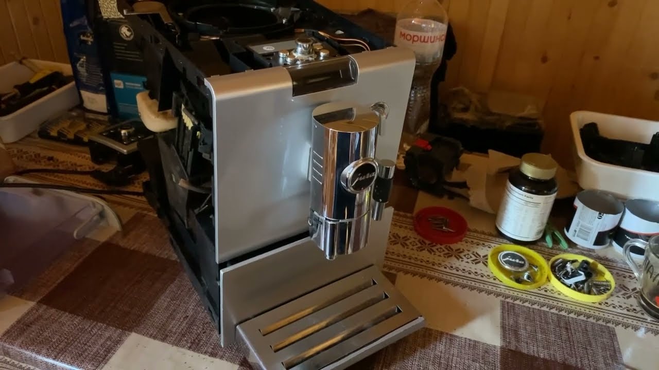 Jura Ena9 disassembling coffee dispenser. Easy and simple - YouTube