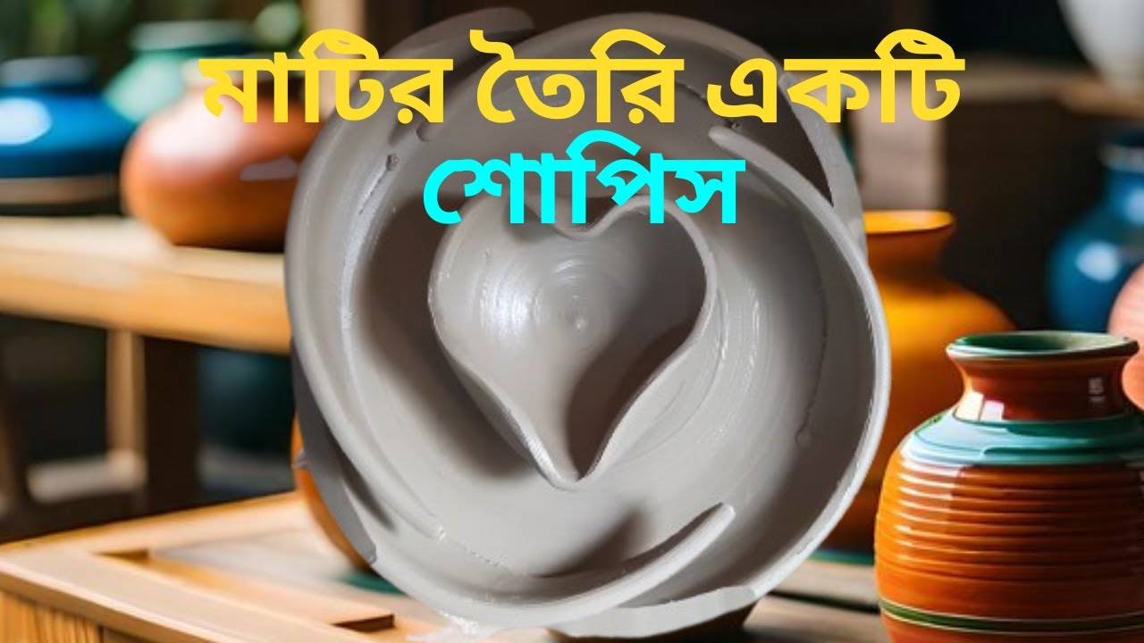 A beautiful showpice made of clay /মাটির তৈরি সুন্দর একটি শোপিস #clay ...