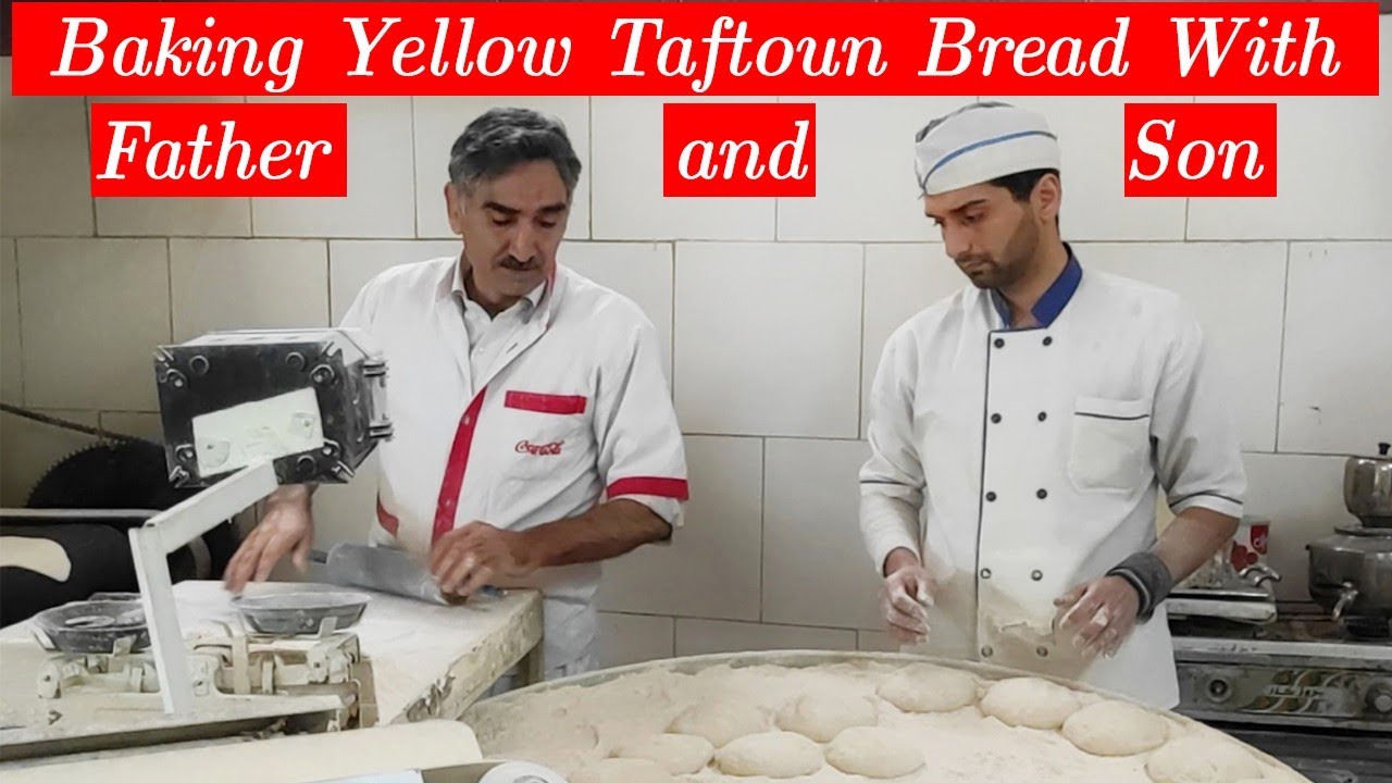 baking bread | how to make Taftoon bread in Iran - YouTube