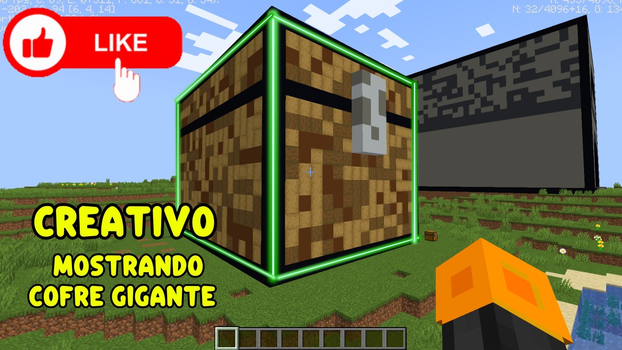 ¡Construí un Cofre GIGANTE en Minecraft 100% Creativo - YouTube