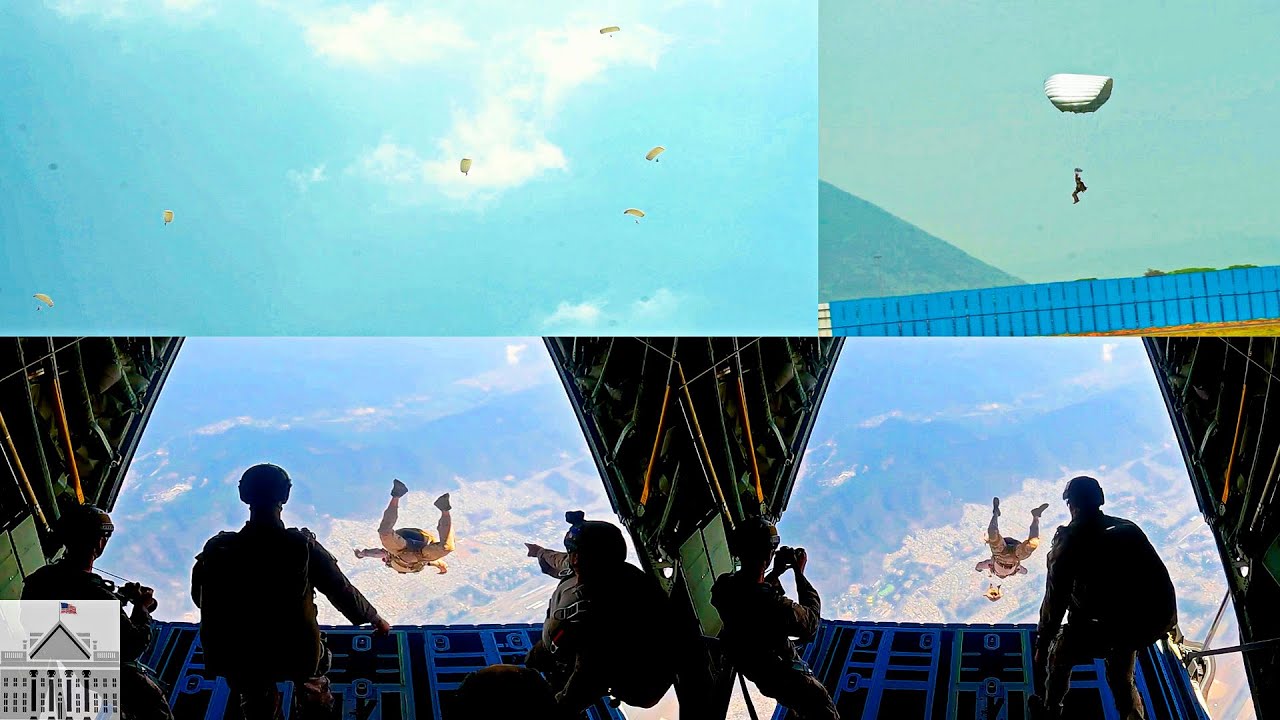 Tiger TRIUMPH: Recon Marines Military Free Fall Jump in India - YouTube