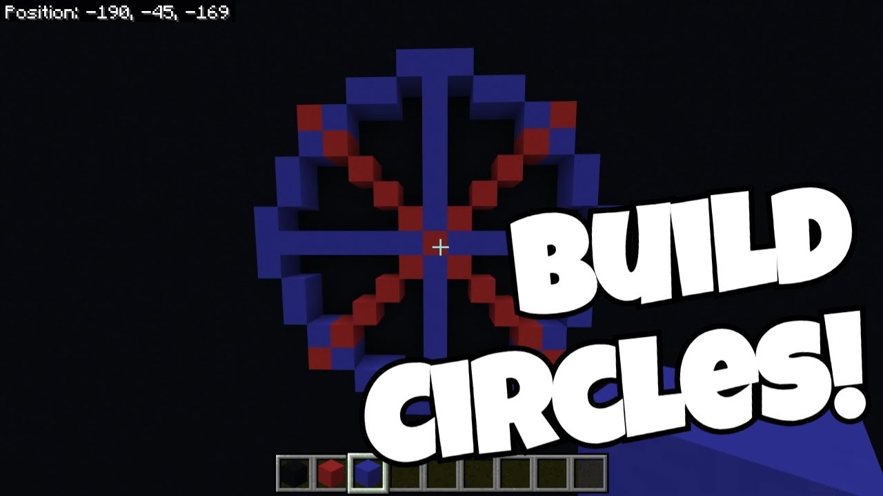Learn How to build a Better Circle in Minecraft - YouTube