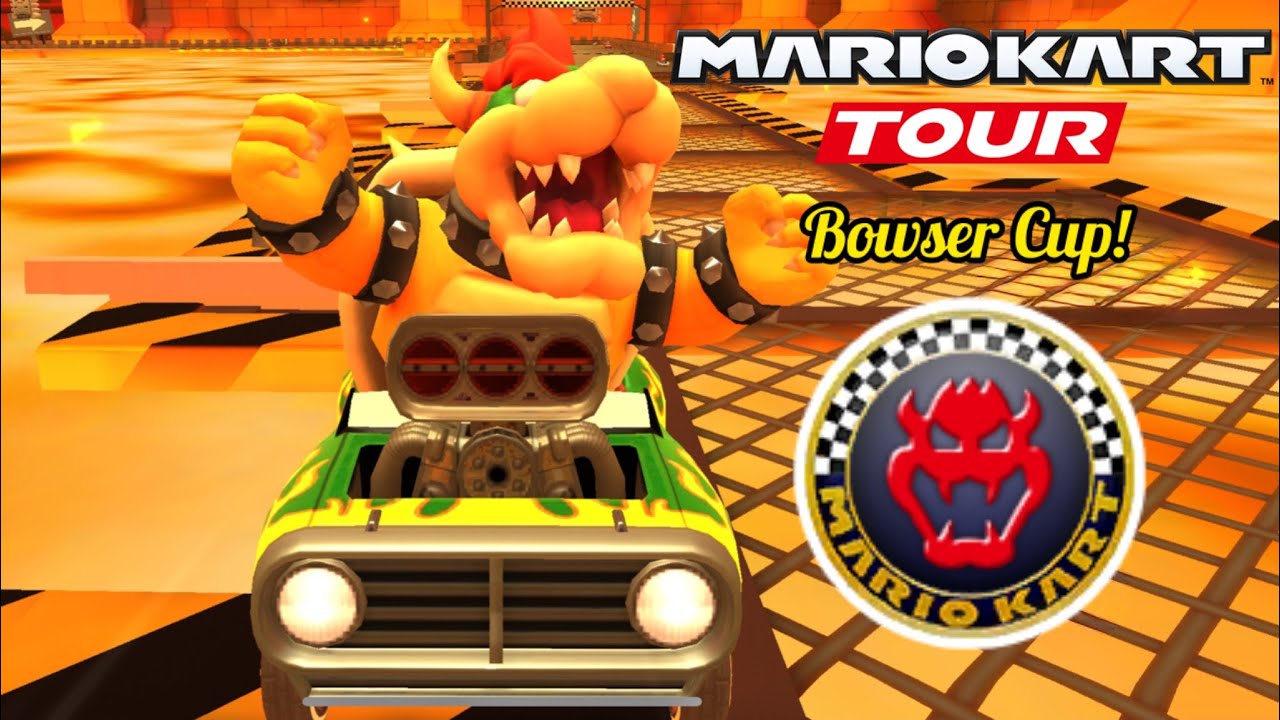 MARIOKART TOUR: COMPLETING THE BOWSER CUP!!! - Full Gameplay - YouTube