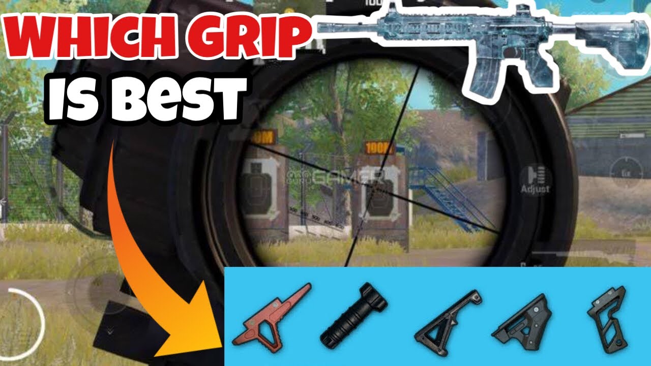 PUBG MOBILE Best Grips for M416 Long and Close range sprays | M416 + 6x ...