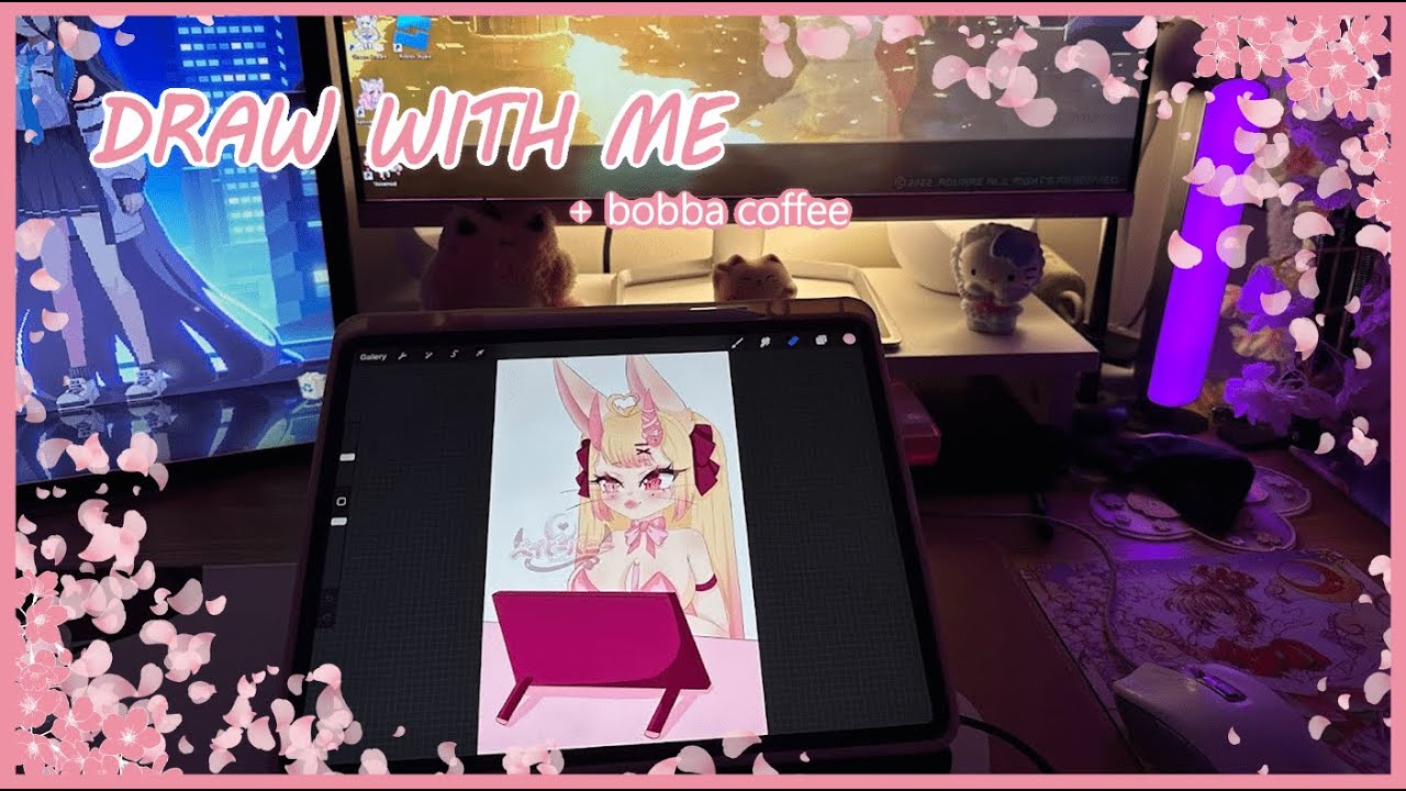 DRAW WITH ME ┃ + bobba cooffe time ~ - YouTube