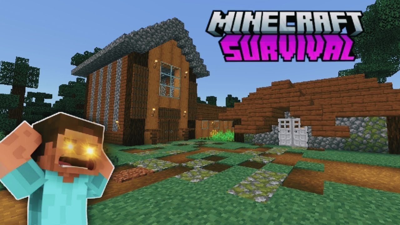 Upgraded my house and Made a Trading hall in Minecraft [Part - 8] - YouTube