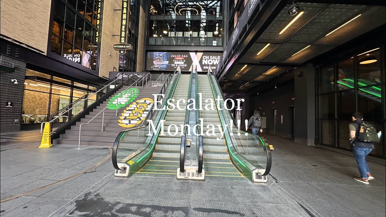 Outdoor Escalators at TD Garden; Boston MA - YouTube