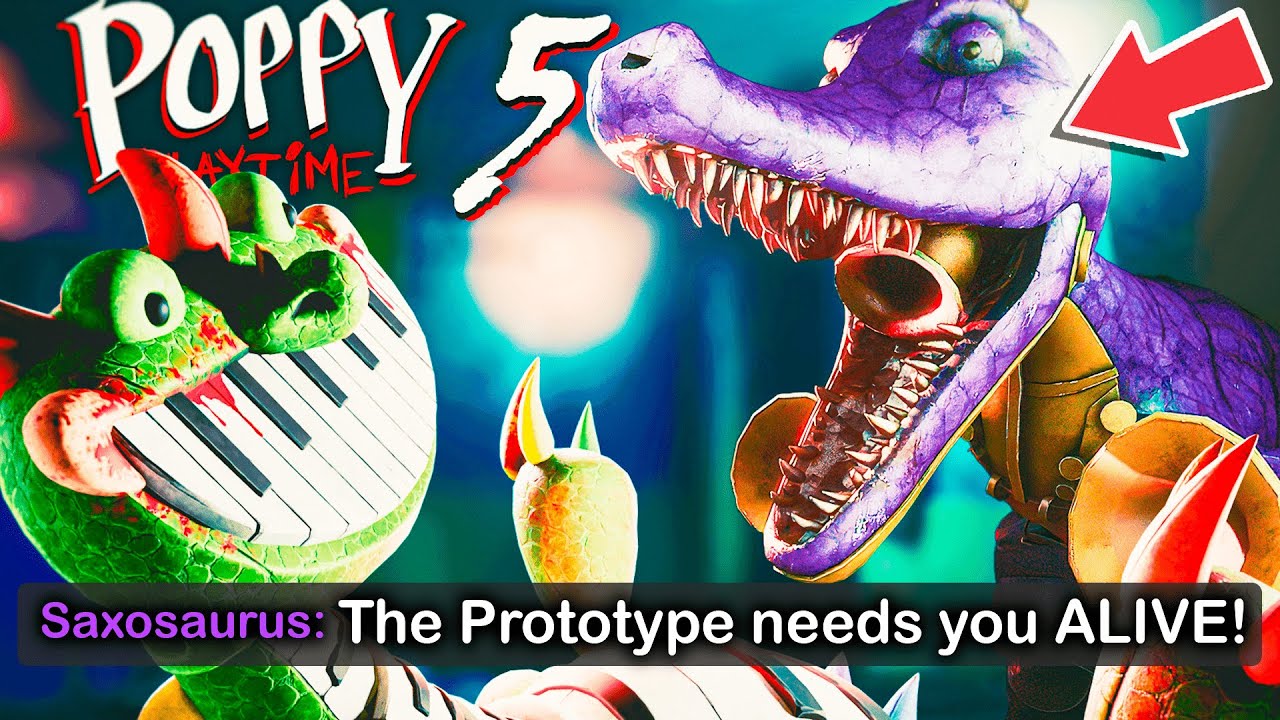 Poppy Playtime Ch 5: Pianosaurs FAKED his DEATH! Saxosaurus SAVED HIM ...
