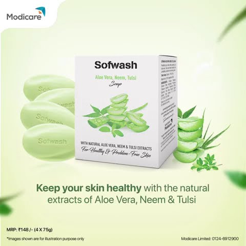 Modicare Sofwash soaps 🍃, newly launched in a pack of 4! Aloe Vera ...