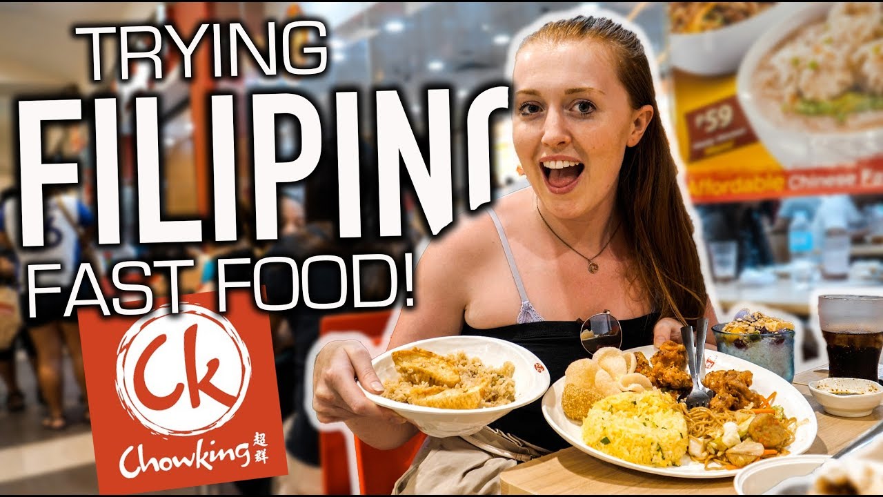 British Couple Try Filipino CHOWKING for the First Time! - YouTube