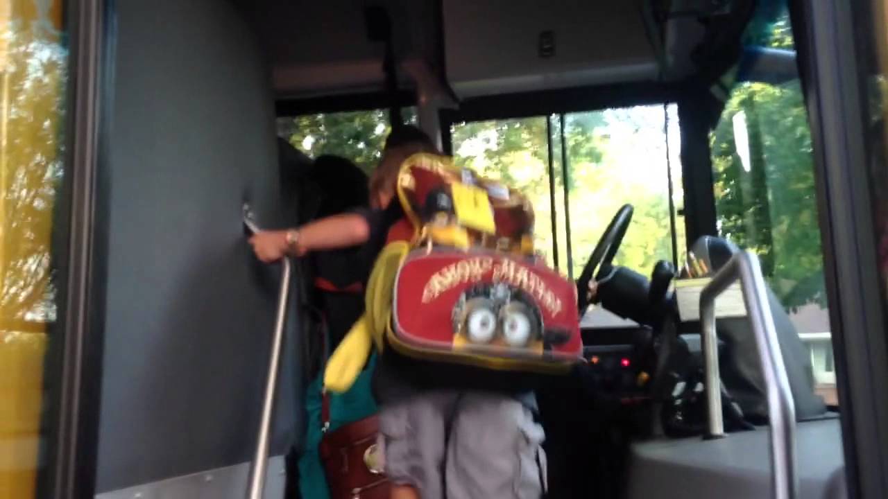 Niko's First Day of Kindergarten Bus Ride - YouTube
