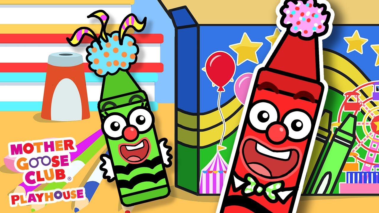 Crayon Finger Family | Mother Goose Club Nursery Rhyme Cartoons - YouTube