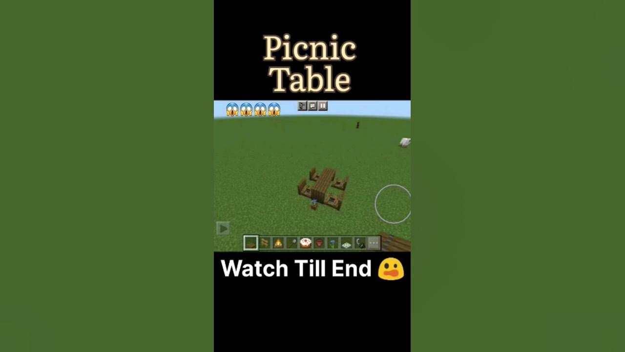 How To Make A Picnic Table In Minecraft Pe | Cabinets Matttroy