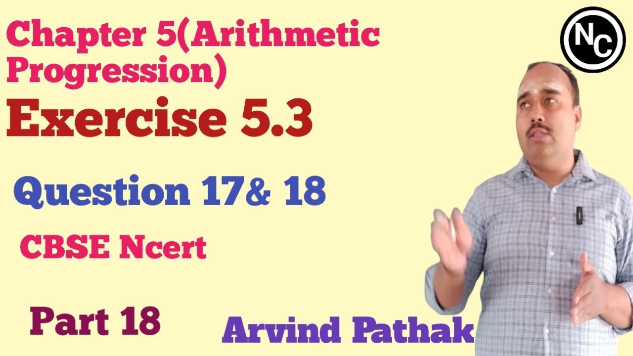 Arithmetic Progressionexercise 53question 17and18part18ncertmaths 3939