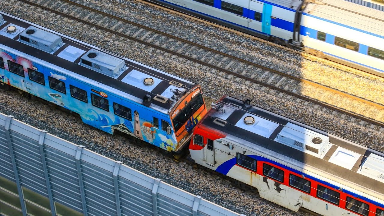 [KORAIL] 제 7592열차 포항발 대전조차장행 회송열차 (RDC 16량 폐차회송) - YouTube