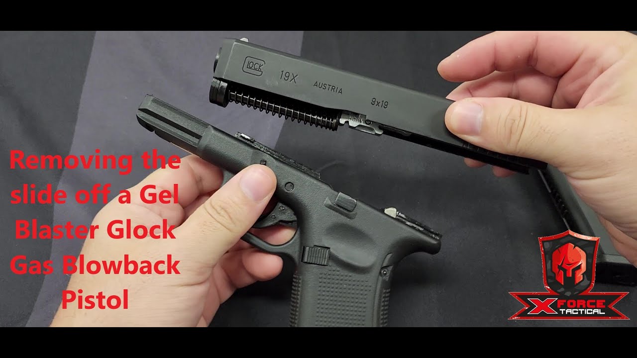 Removing the Slide off a Gel Blaster Glock Gas Blowback Pistol by X ...