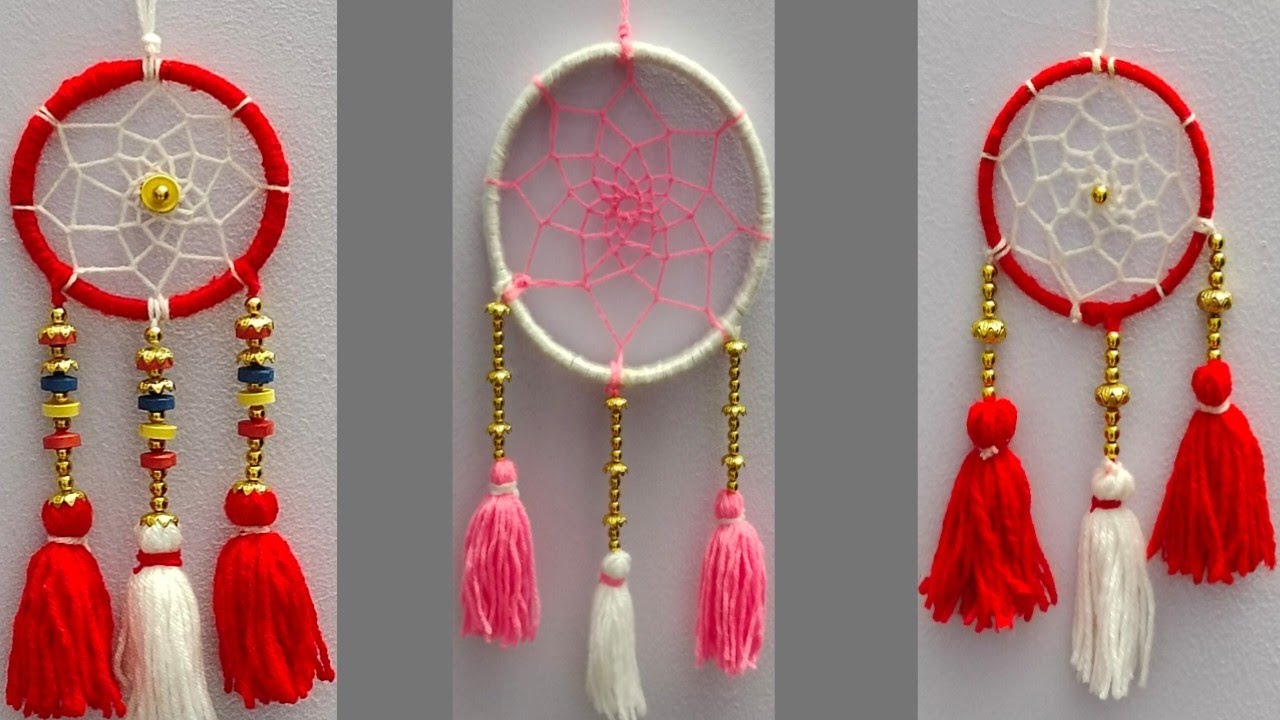 Dream Catcher|DIY Mini Dream Catcher||Wool Craft||How to Make Dream ...