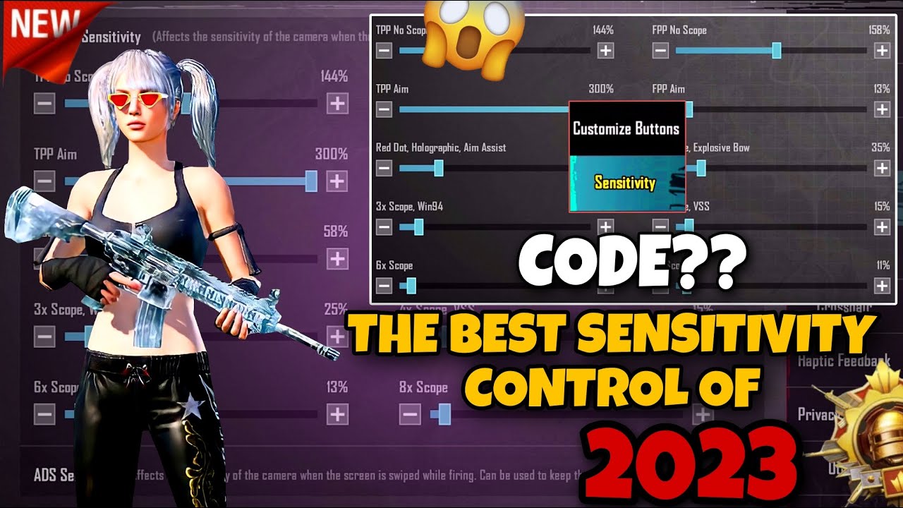 New Best Sensitivity settings for Pubg Mobile in 2023 | sensitivity and ...