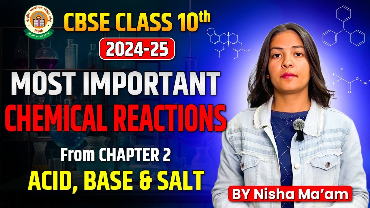 Acid, Base and Salt | Class 10th Most Important Chemical Reactions ...