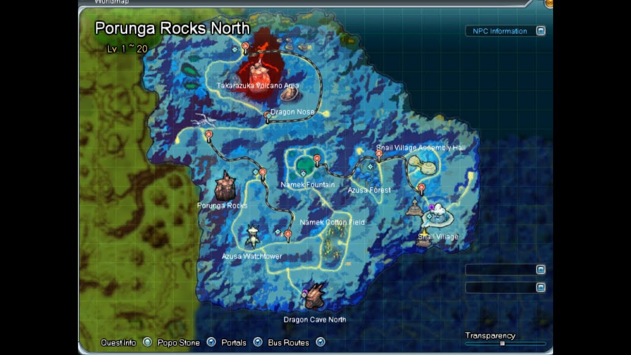 DBO | MAP NAMEK - PORUNGA ROCKS NORTH - LV1 ≈ LV20 - YouTube