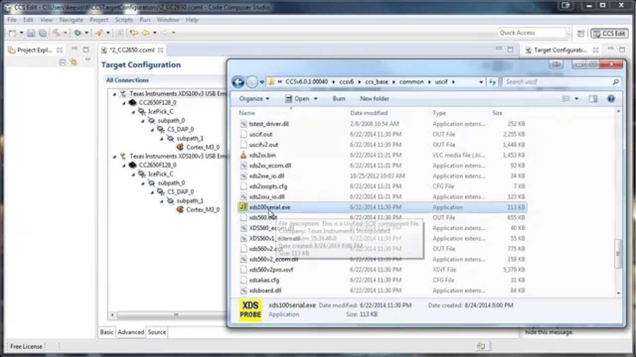 Configuring 2 XDS100 Debug Probes 2019 - YouTube
