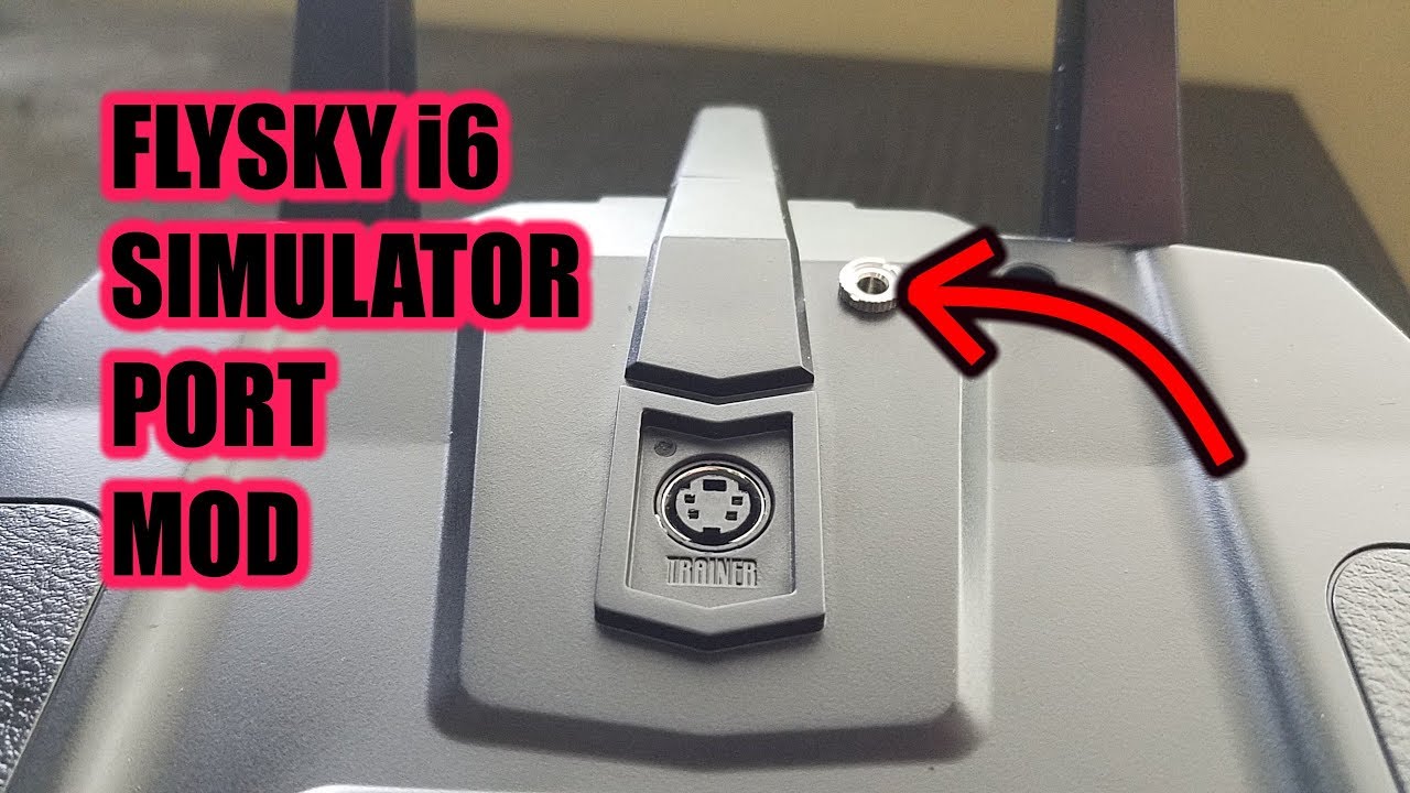 Flysky i6 i6x Simulator port mod - YouTube