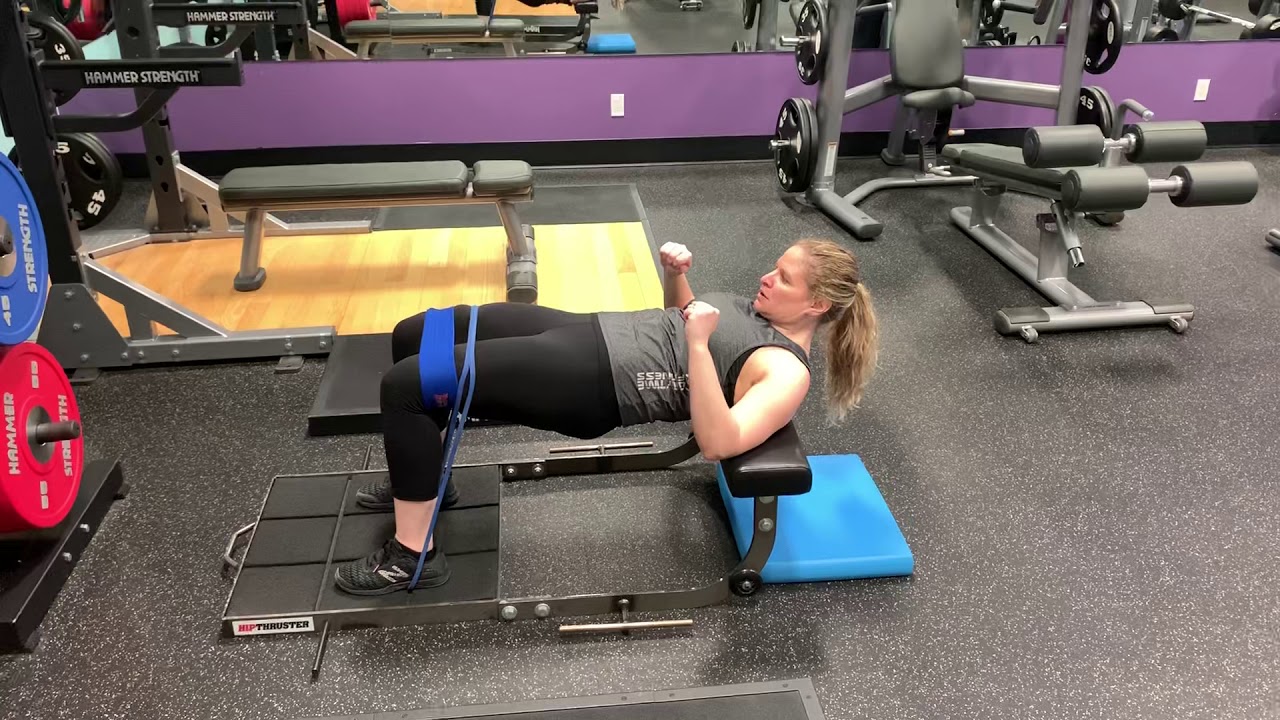 Explosive Double Banded Hip Thrust w/ 5 sec ISO-hold - YouTube