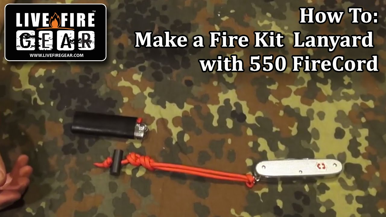 How to Make a Fire Kit Lanyard with 550 FireCord, by Live Fire Gear LLC ...