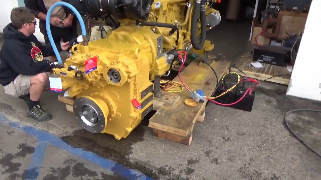 Caterpillar C18 Marine Diesel - YouTube