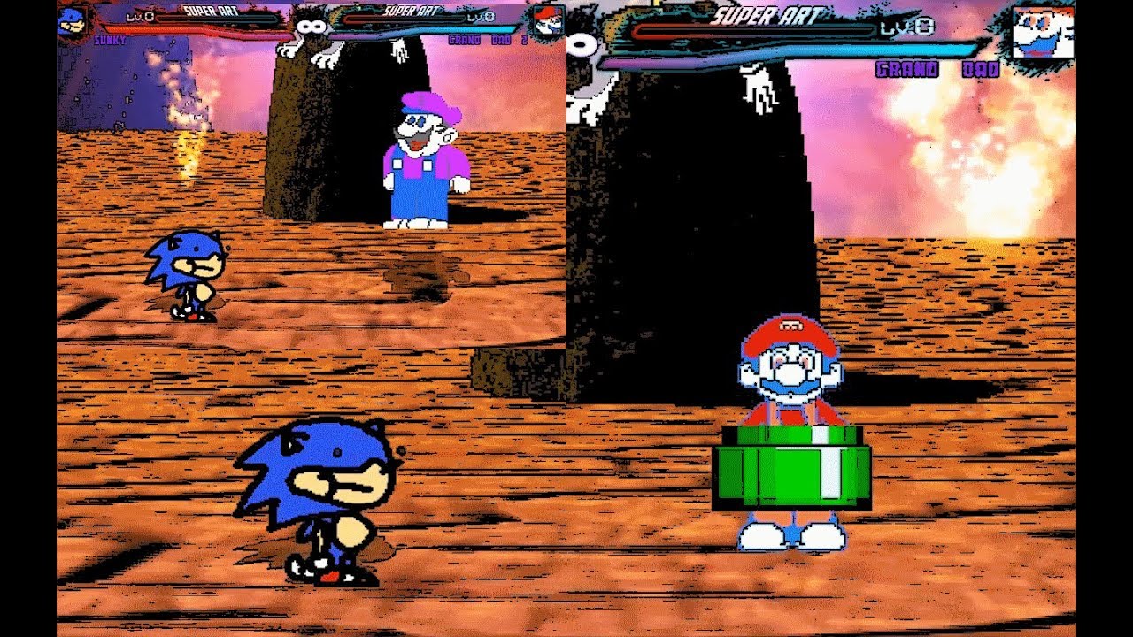 Mugen : Sunky Vs Grand Dad (Two Battle) (Request) - YouTube