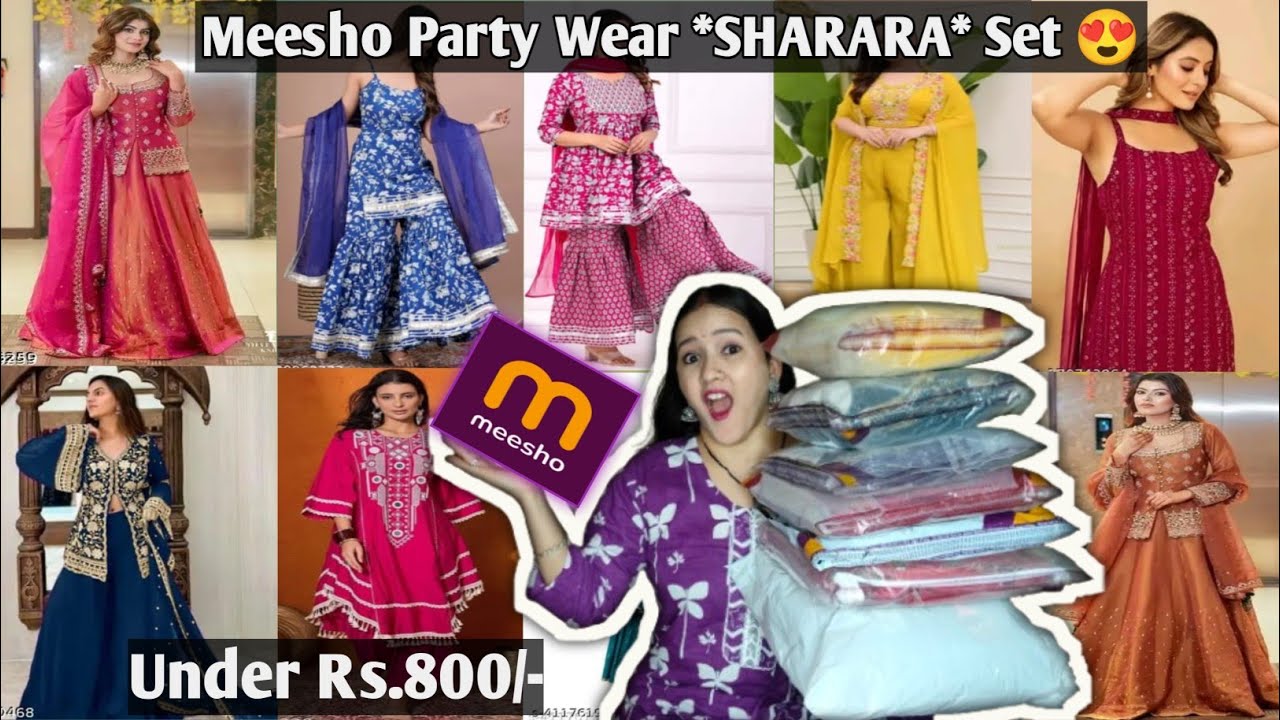 Meesho Party Wear Sharara Set Houl 🌸 Latest collection (2025) Budget ...