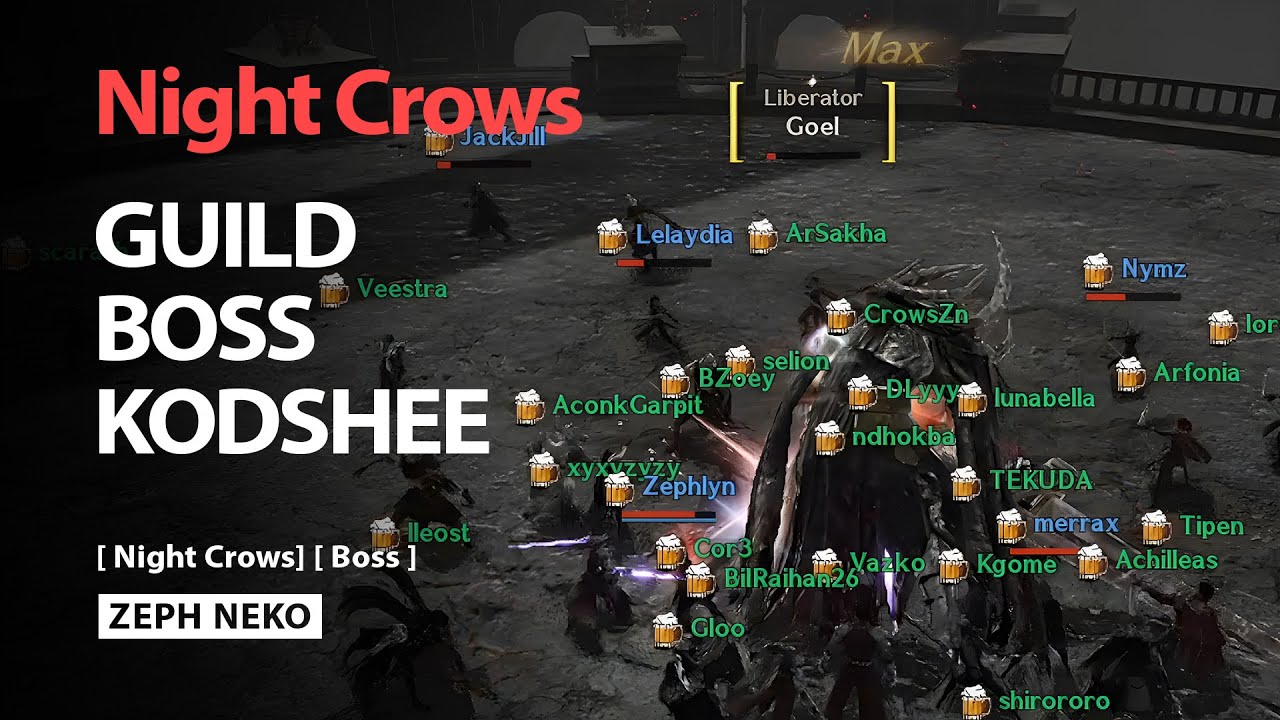 Night Crows - "KULKAS" Guild Boss Server 101 Rook【 Night Crows 】 - YouTube