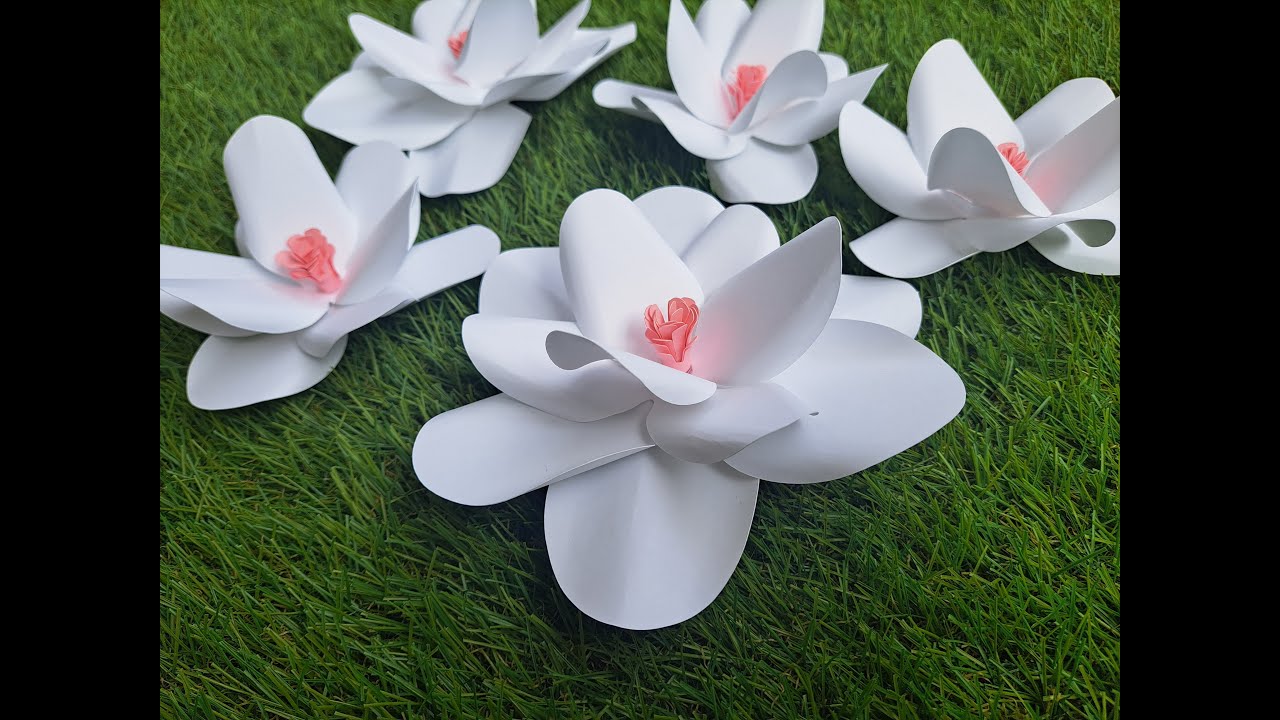 DYI Magnolia/ Paper Magnolia - YouTube