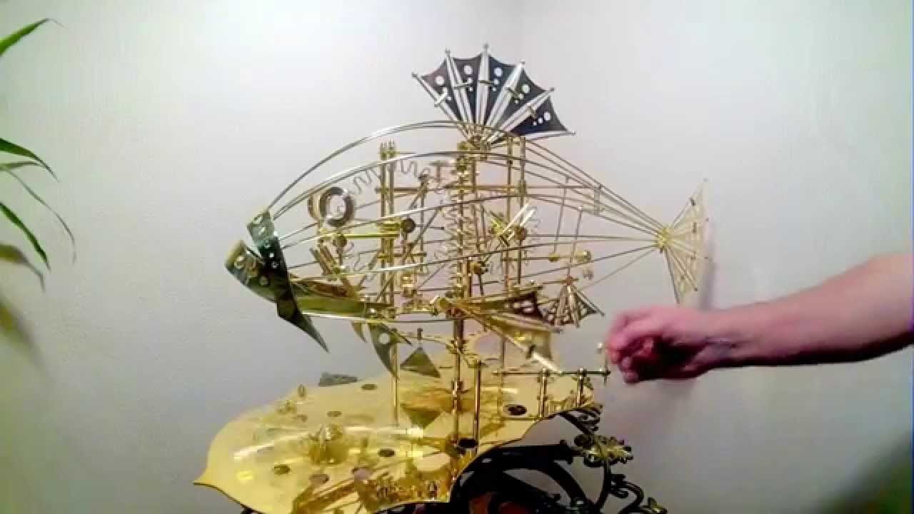 Kinetic sculpture magic fish/ Кинетическая скульптура магическая рыба ...